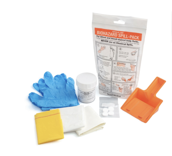 Blood / Biohazard Spill Pack – Compact Emergency Response Kit for Safe ...